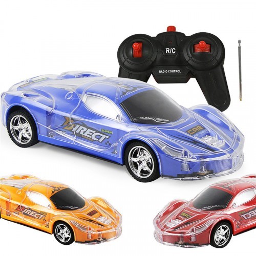 4WD 1/24 Remote Control Remote Control Light Up Racing Car W/ 3D ...