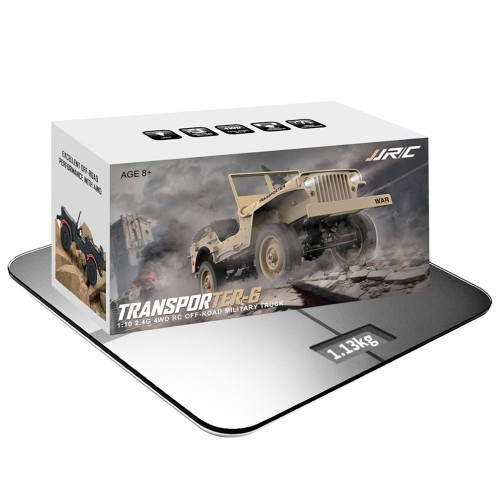 JJRC Q65 2.4G 1/10 Jedi Proportional Control Crawler Military Truck ...